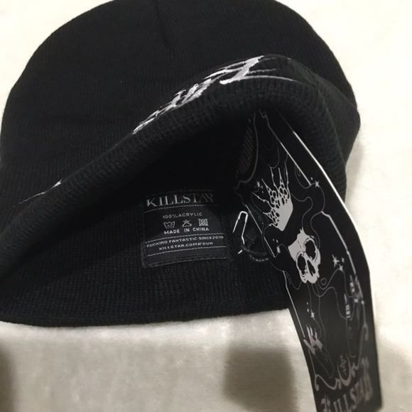 Killstar | Accessories | Killstar Unisex Adults Black Dusk Beanie ...
